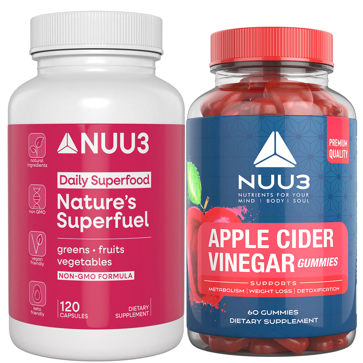 Combo Pack - Nature's Superfuel & ACV Gummies – Nuu3